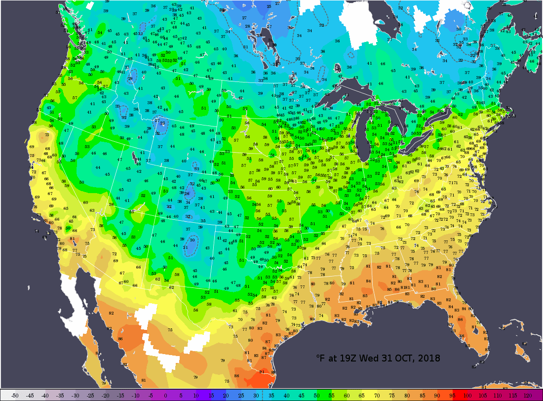 Current Temperatures – iWeatherNet