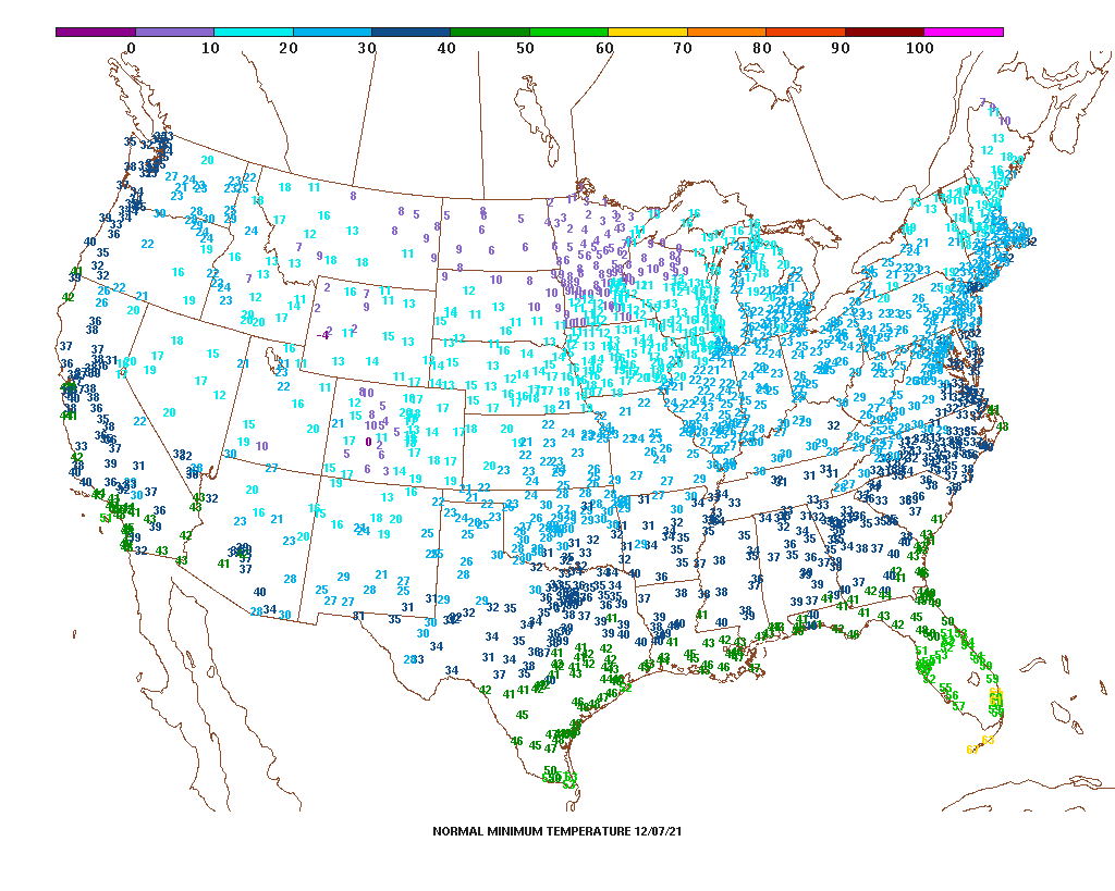 Yesterday's Temperatures & Today's 24-Hr Temp Change – iWeatherNet