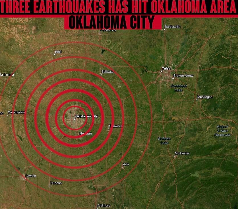 Oklahoma Earthquake Fault Line Map Earthquakes At Wastewater Injection